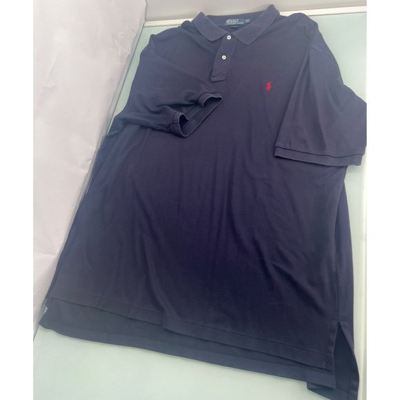 Polo Ralph Lauren | Shirts | Polo Ralph Lauren Men Polo Shirt Navy Blue Short Sleeve 3xlt Big ...